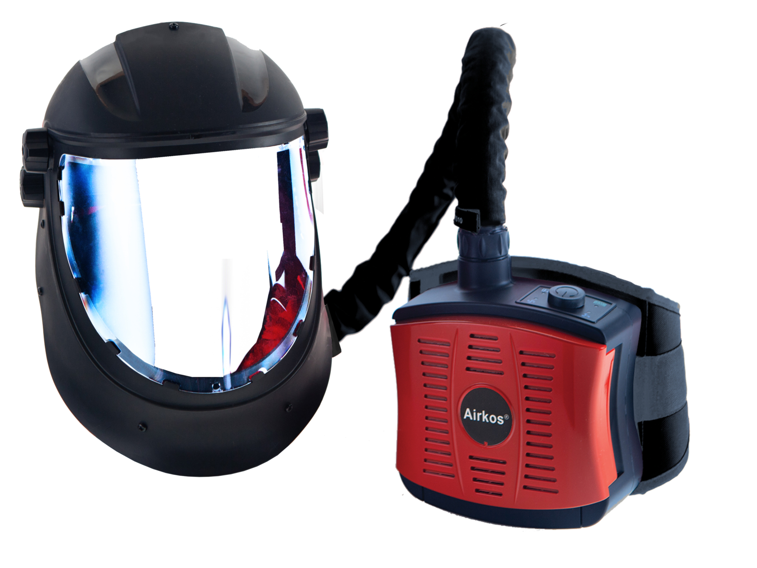 WELTEK Slipvisir med friskluftsenhet - INDUSTIA